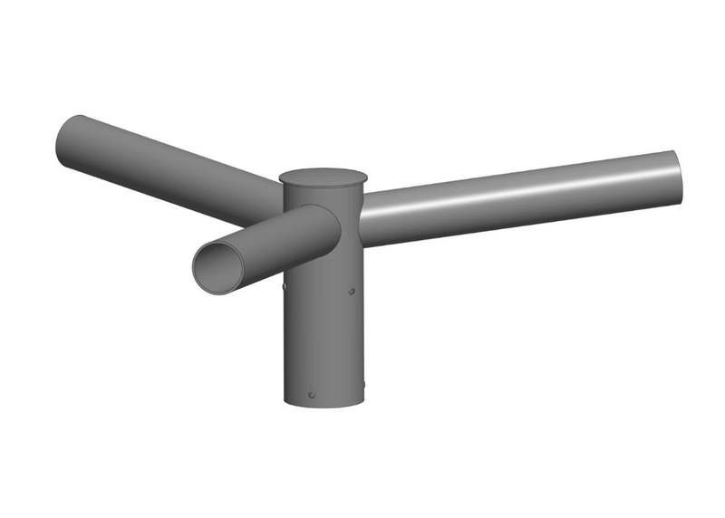 Mast top bracket 3-arm — FONATSCH GmbH